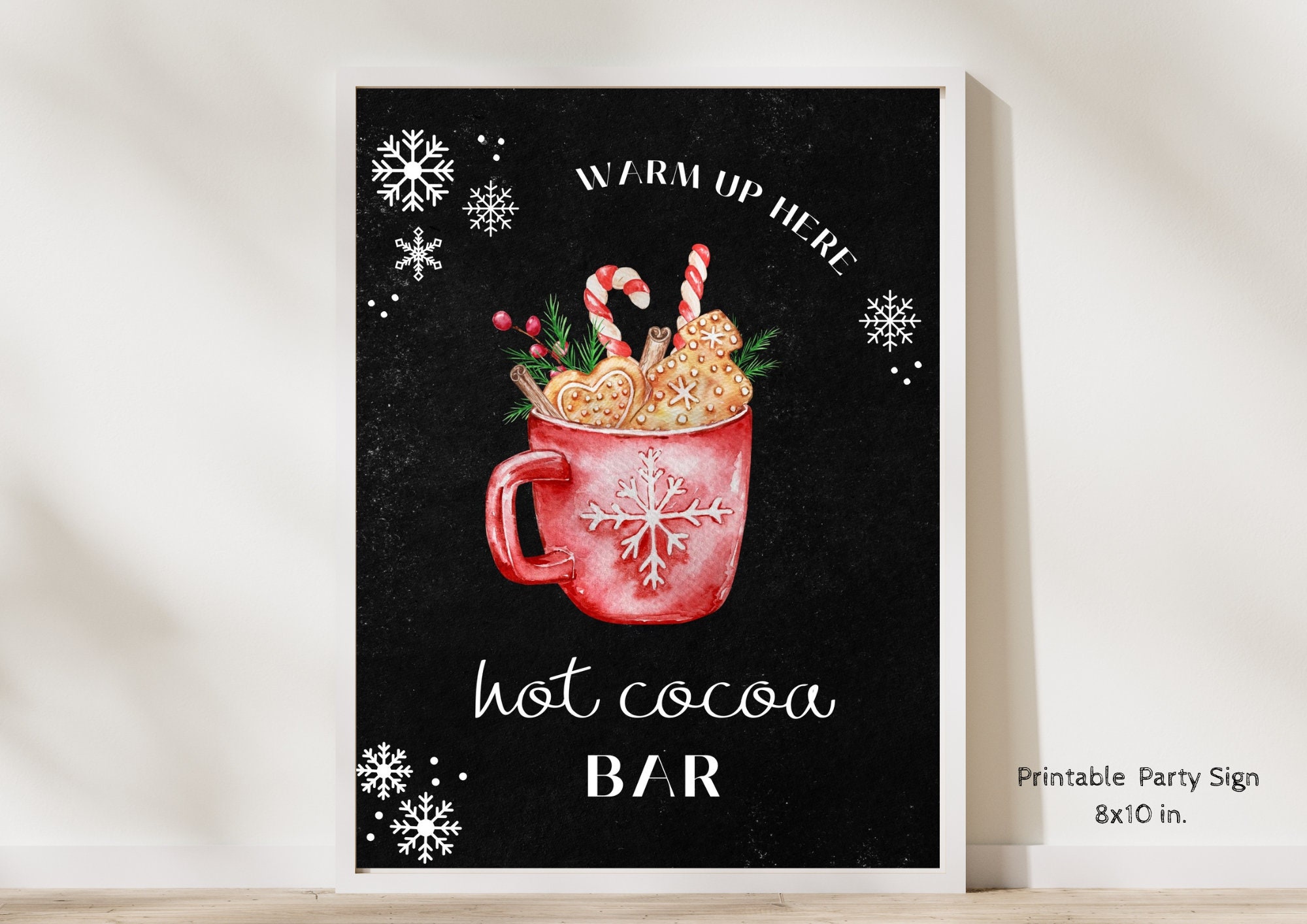 Printable Hot Cocoa Bar Sign Printable Party Sign Digital - Etsy