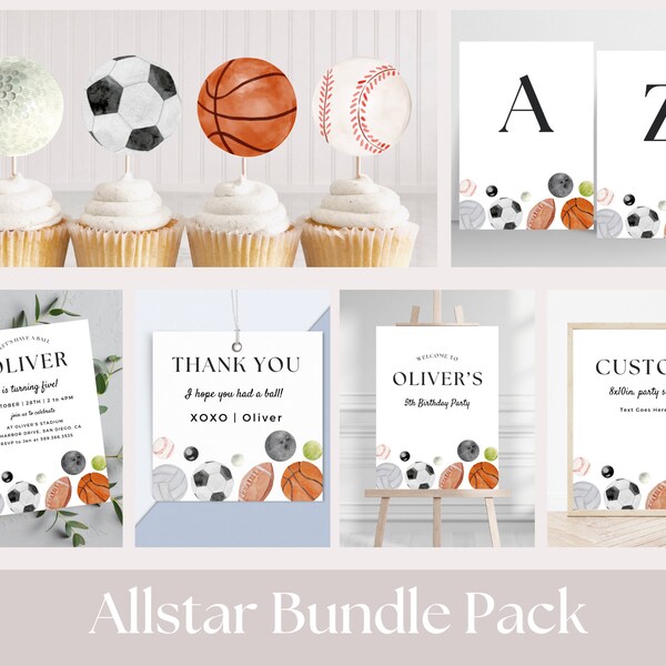 Sports Theme Party - Etsy