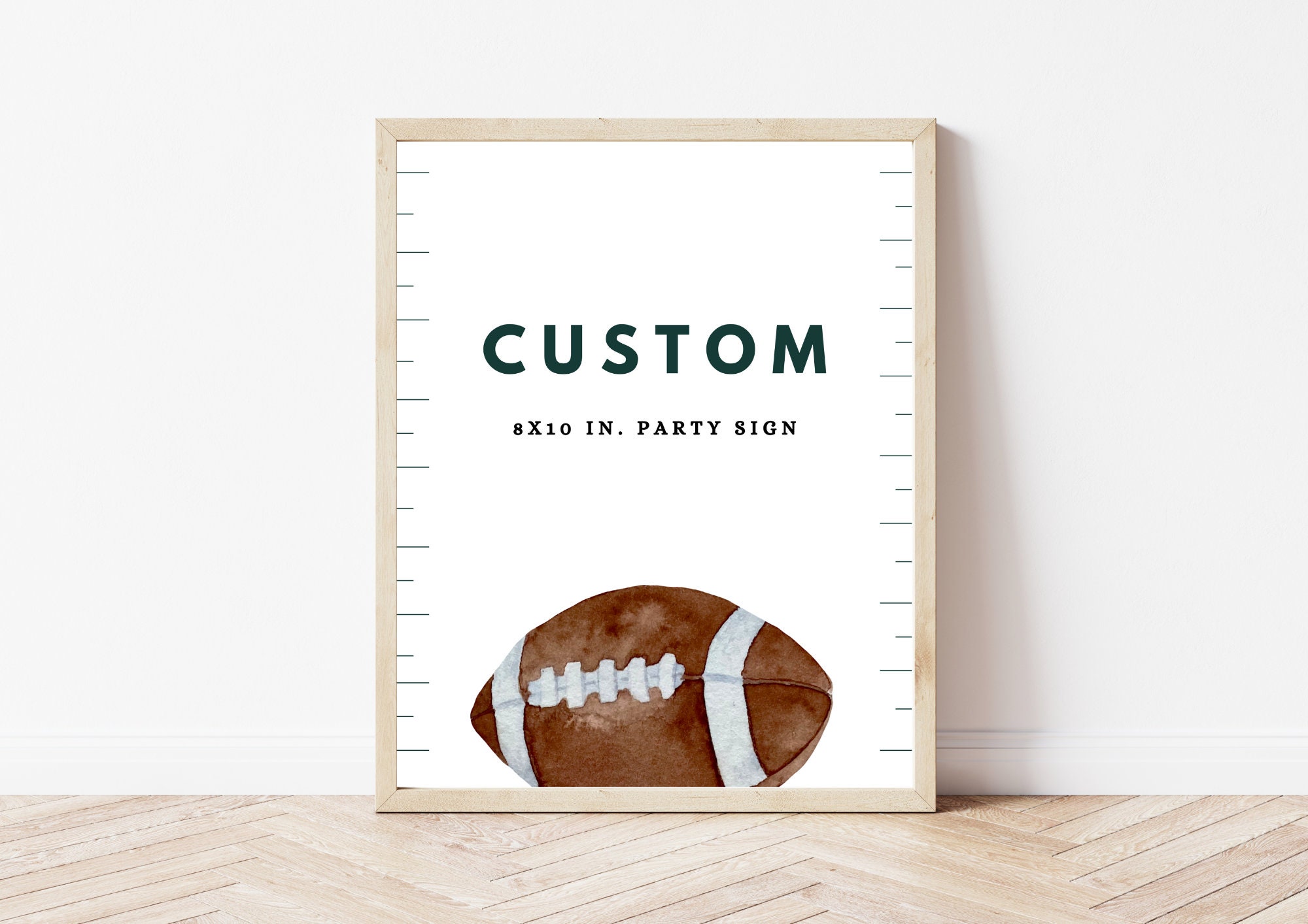 Editable Football Party Sign Digital Download Printable - Etsy