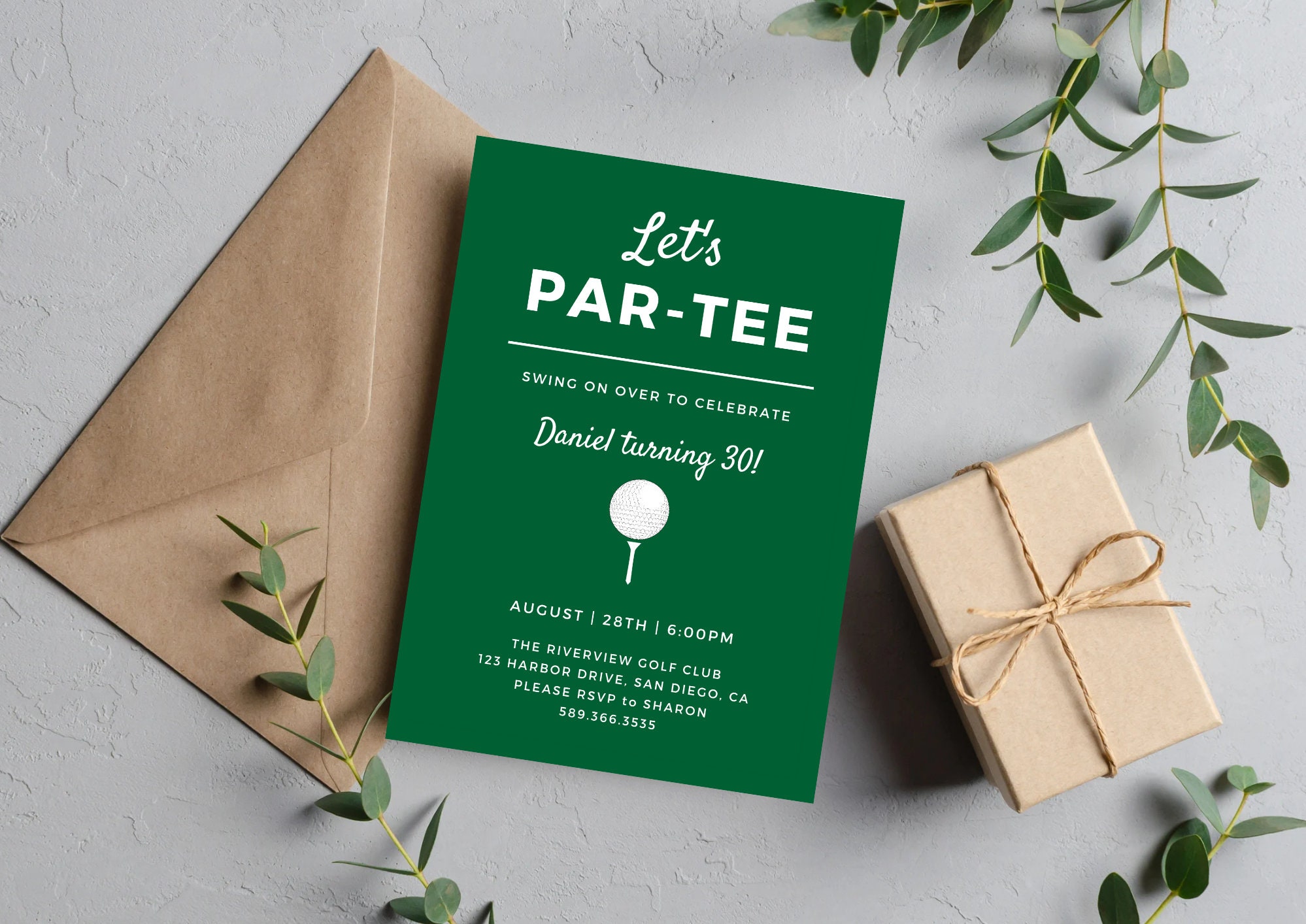 Let's Par-tee Golf Birthday Party Invitation Instant Download Surprise ...