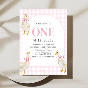 ONE Silly Goose First Birthday Party Bundle | Instant Download | Silly ...