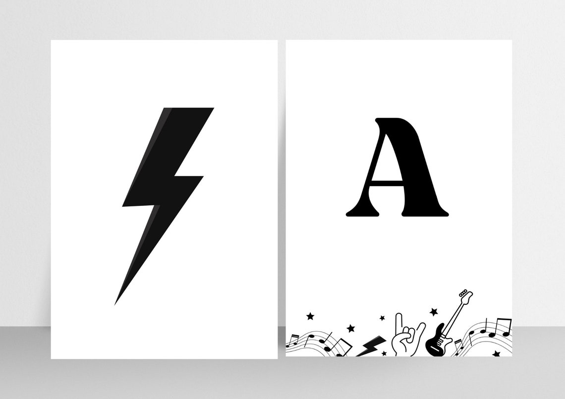 Rock and Roll Birthday Party Tags | Instant Download | Rock N Roll ...