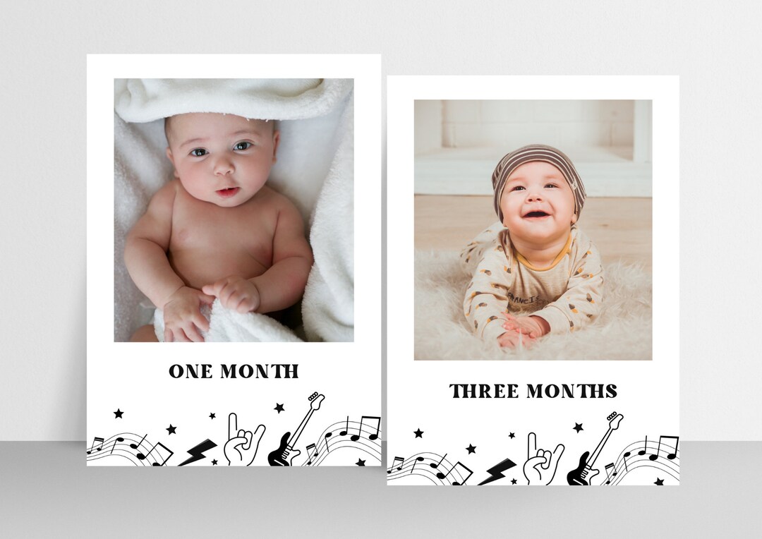 ONE Rocks Birthday Party Photo Banner Instant Download Editable Rock N ...