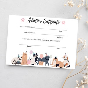 Editable Adopt A Kitty Party Sign | Digital Download | Printable Adopt ...