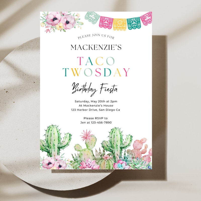 Taco Invitation - Etsy