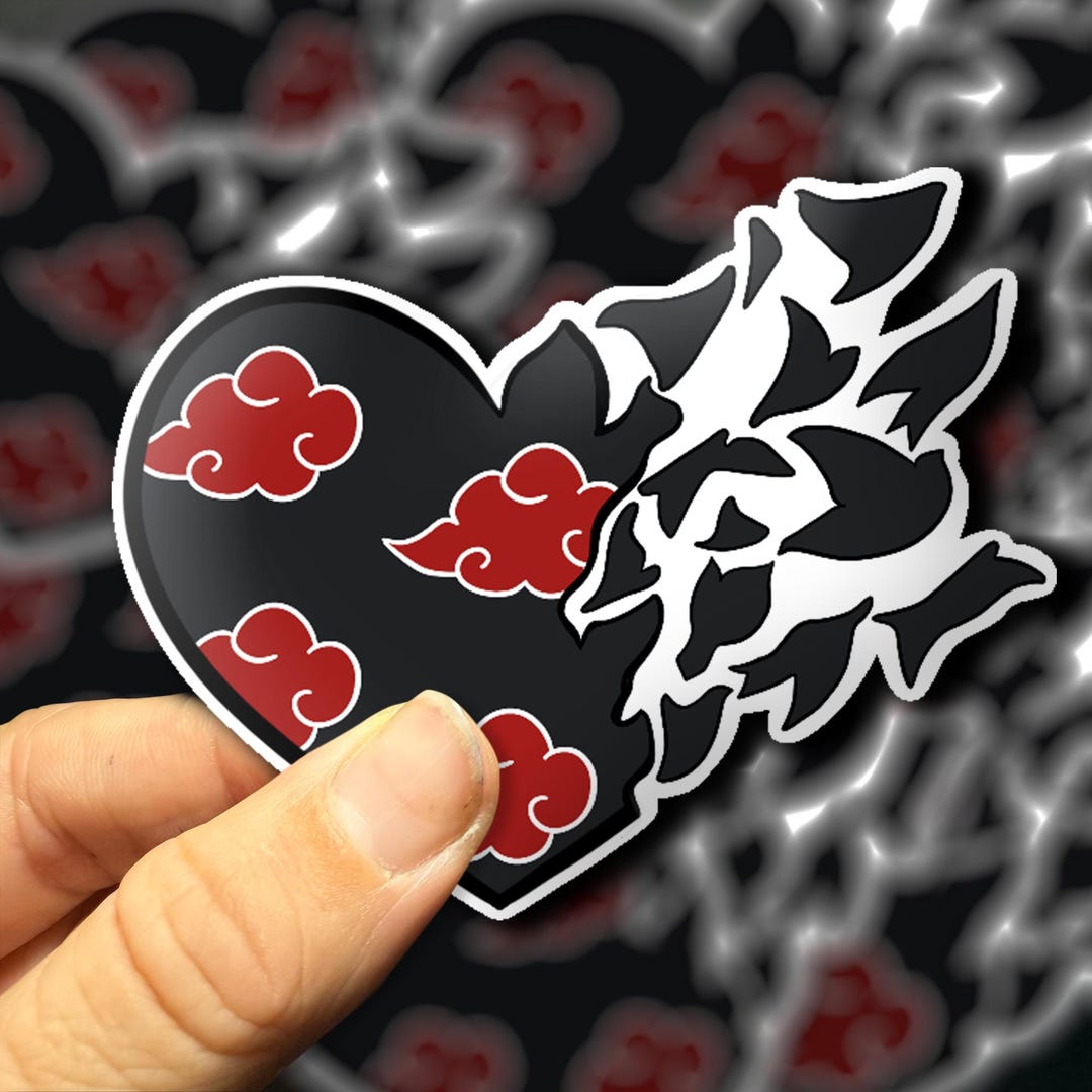 AKATSUKI ITACHI Heart Sticker [naruto] Shippuden Uchiha Sasuke New ...