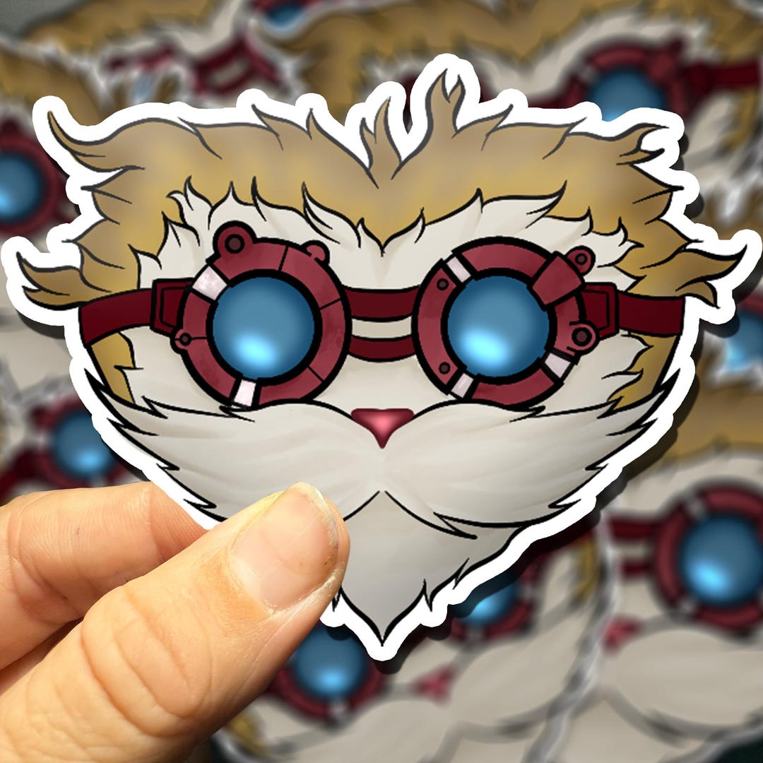 ARCANE HEIMERDINGER Heart Sticker [lol] League of Legends Arcane New ...