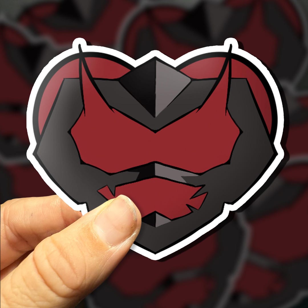 KIRISHIMA EIJIRO Red Riot My Hero Academia Heart Sticker [MHA] Boku No ...
