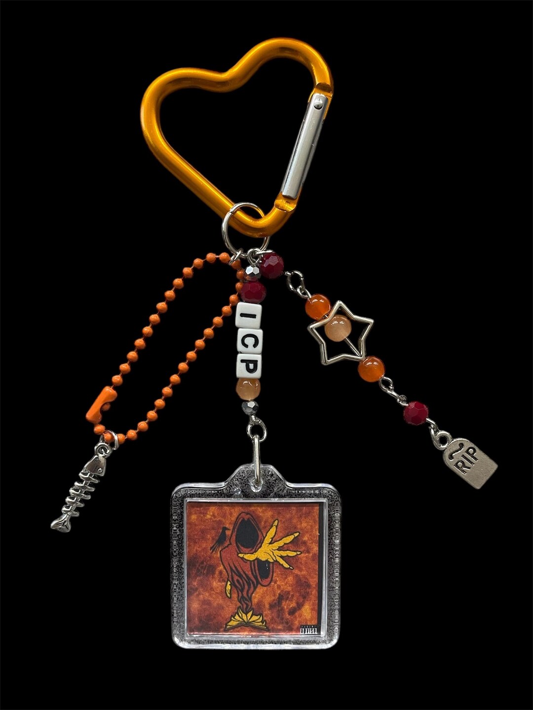 ICP Inspired Keychain|keychain|insane Clown Posse | Icp | Carabiner ...