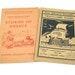Light Blue and Green Books, Instant Library, Vintage Book Collection ...