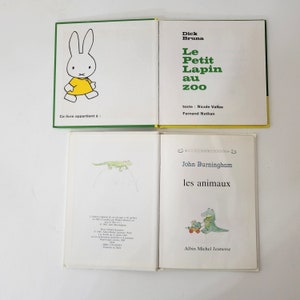French Children's Books Le Petit Lapin Au Zoo by Dick Bruna - Etsy