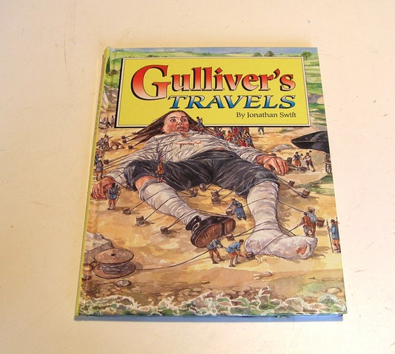 Gullivers Travels Book Cover Jonathan Swift