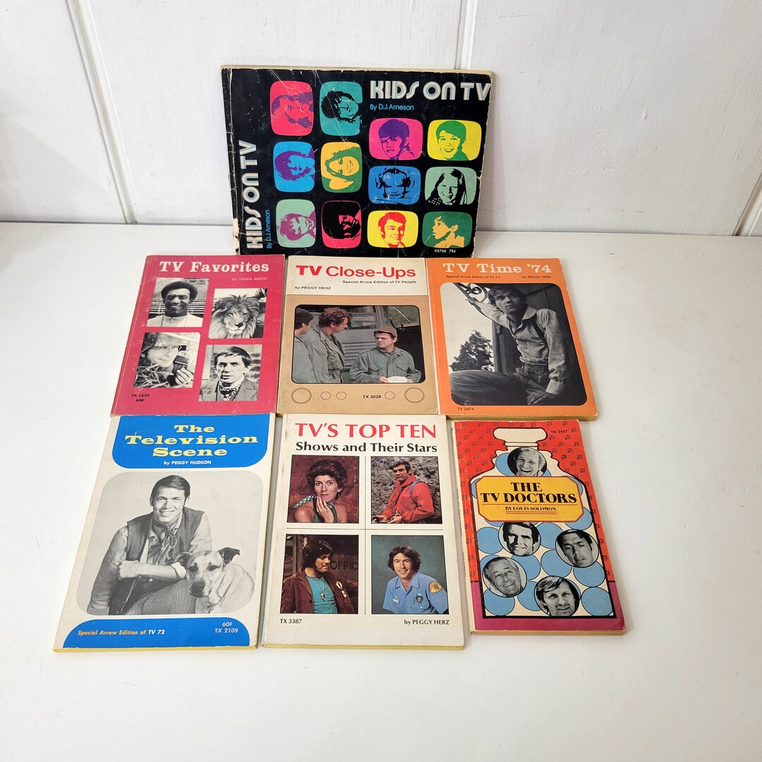 TV Fan Book Collection 1970s Seven Books - Etsy
