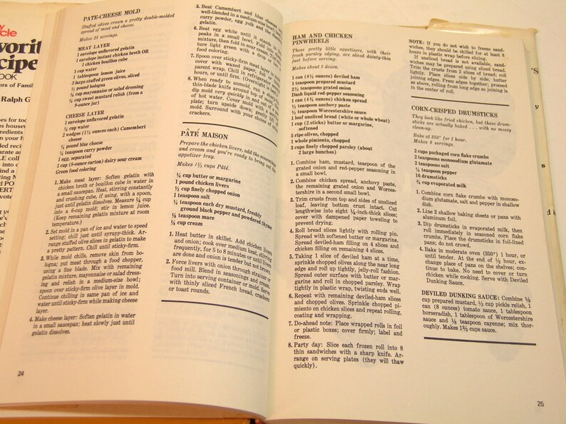 Family Circle Favorite Recipes Vintage Cookbook | Etsy