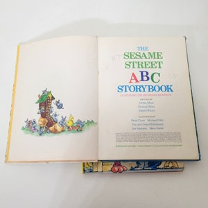 The Sesame Street 1,2,3 Storybook and ABC Storybook - Etsy