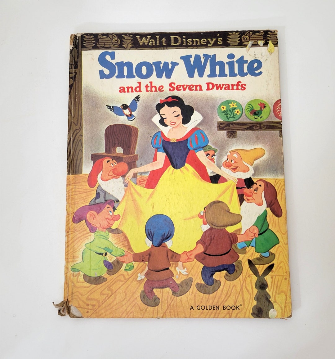 Snow White And The Seven Dwarfs Walt Disney Golden Book Etsy