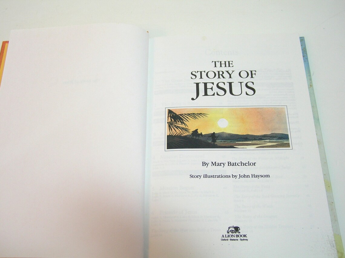 The Story of Jesus by Mary Batchelor Illustrated by John | Etsy