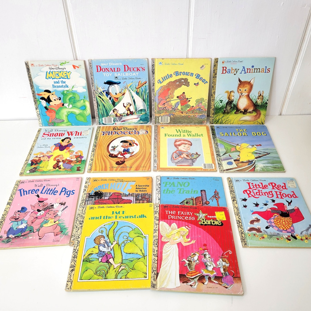 Little Golden Book Collection 1970s and 1980s, Fourteen Books - Etsy