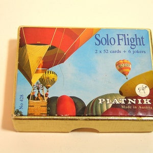 Vintage Piatnik Playing Cards Solo Flight Boxed Double Decks - Etsy