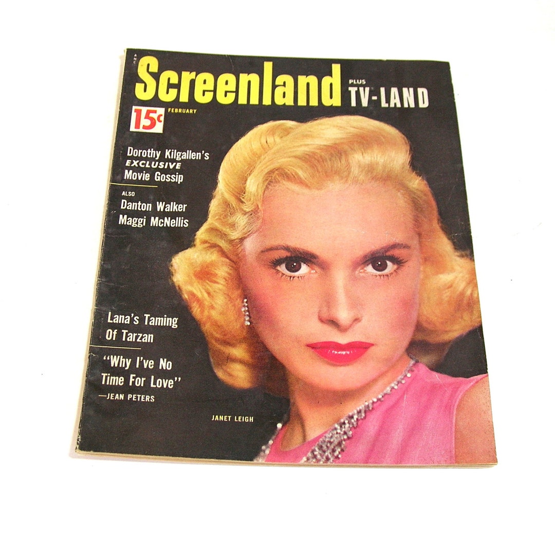 Vintage Screenland Plus Tv-land Magazine February, 1954 Janet Leigh ...
