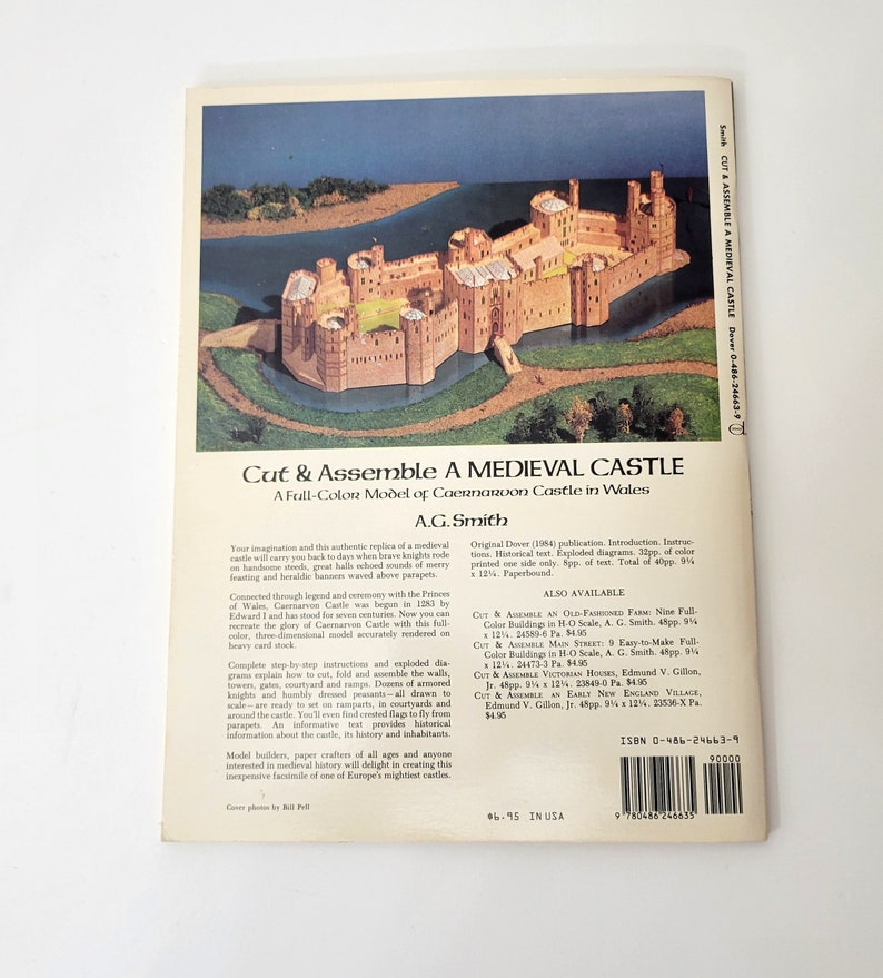 Cut and Assemble A Medieval Castle by A. G. Smith - Etsy