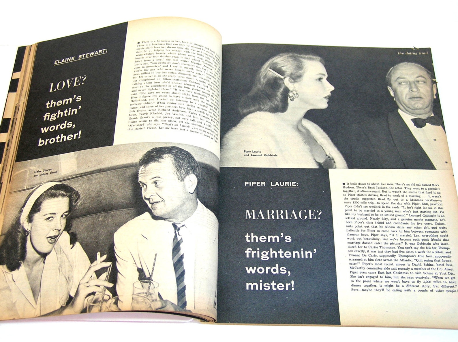 Sheilah Graham's Hollywood Romances, Vintage Magazine, 1954, Susan ...