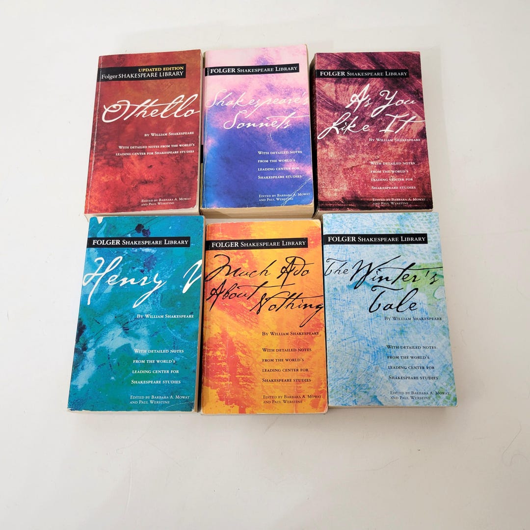 Folger Shakespeare Library Set of Six Books - Etsy
