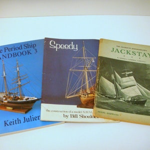 Vintage Model Ship Building Books Collection of Three - Etsy