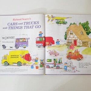 Richard Scarry's Cars and Trucks and Things That Go - Etsy