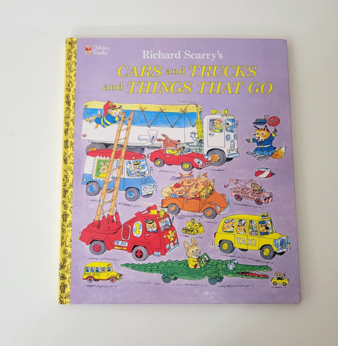 Richard Scarry's Cars and Trucks and Things That Go - Etsy