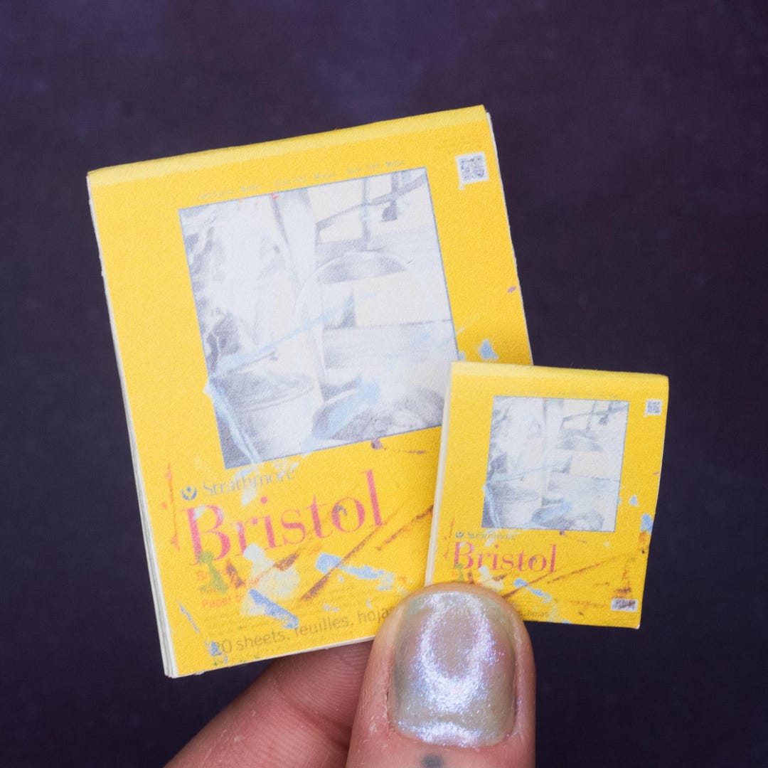 Strathmore Bristol Miniature Sketchbook Dollhouse Notebook Blank Paper ...