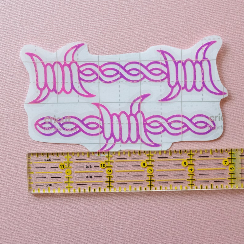 Barbed Wire Orange Vinyl Decal Sticker Permanent Glossy Ready to Ship ...