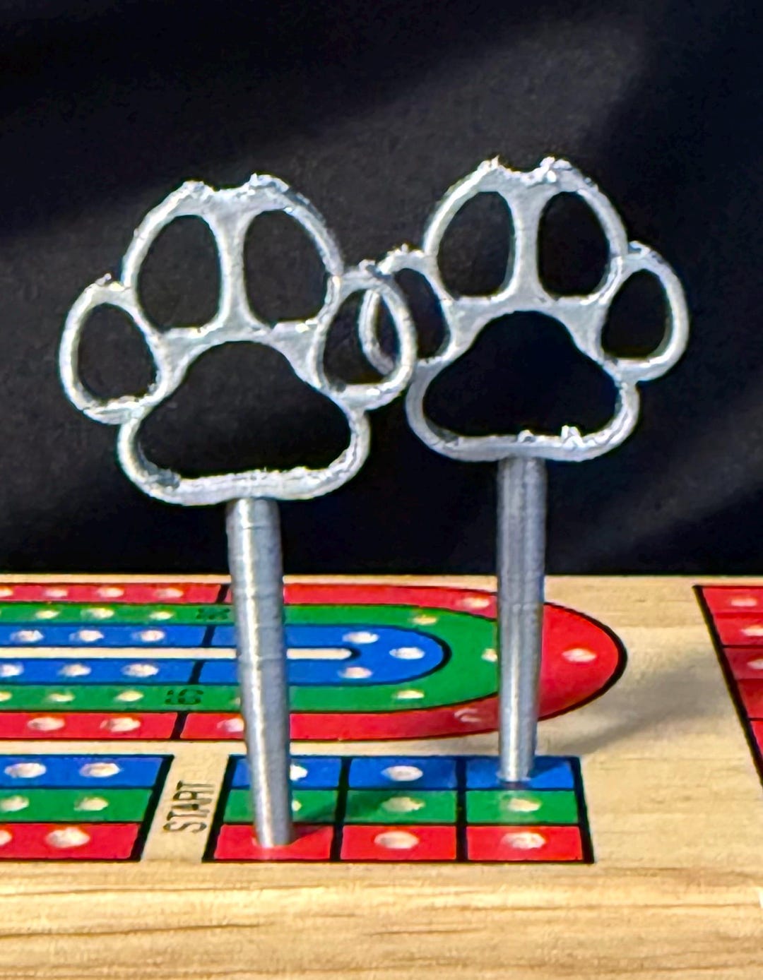 3D Printed Cribbage Pegs - Paw Prints - Etsy