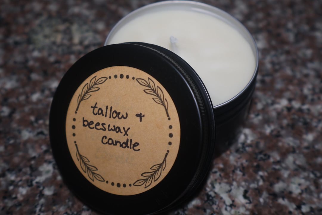 Tallow & Beeswax Candles - Etsy