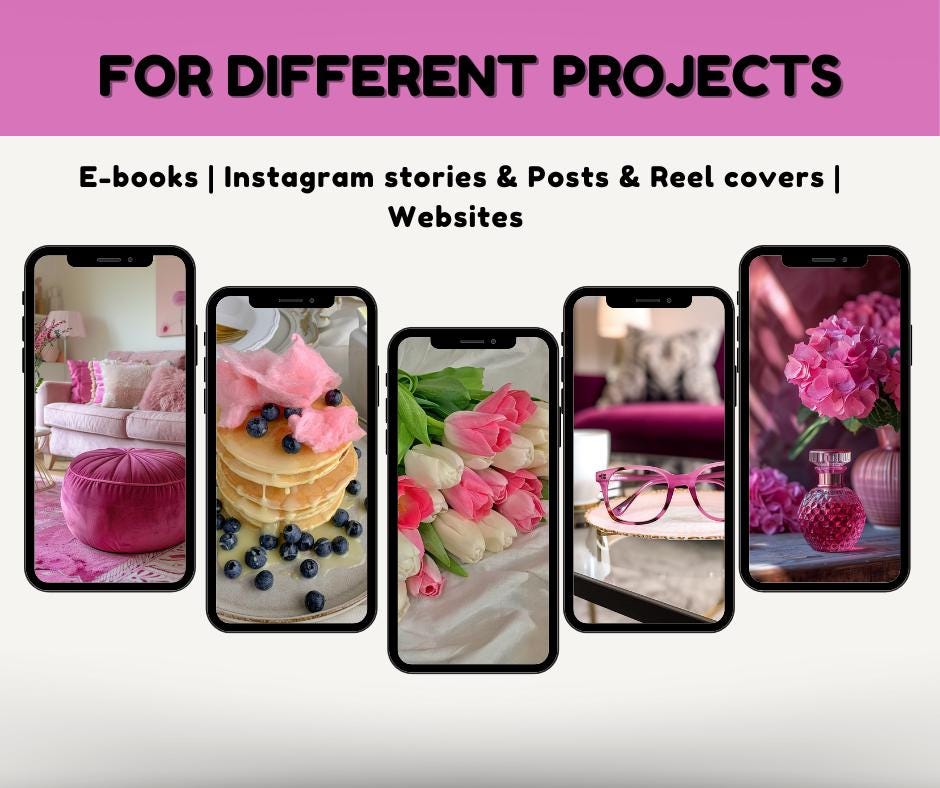 250 + Pink Faceless Marketing Stock Images | Master Resell Rights | MRR ...