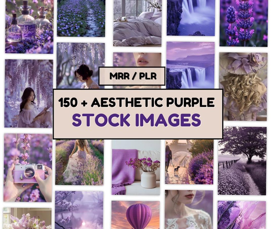 Purple Stock Photos | 150+ PLR Images (digital Download - Etsy