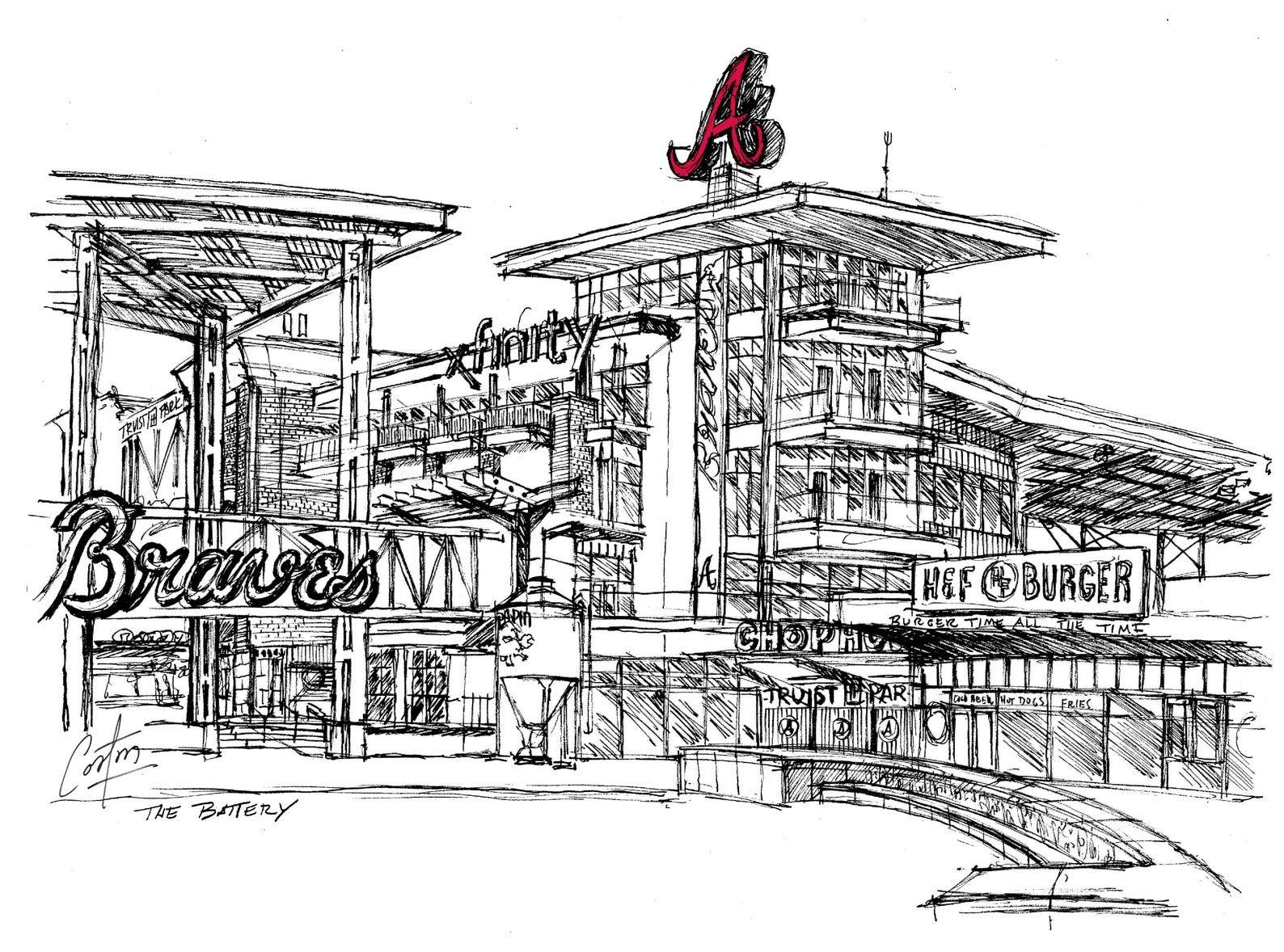 The Atlanta Braves Call the Battery Home and It's a Fan Favorite. Plein ...