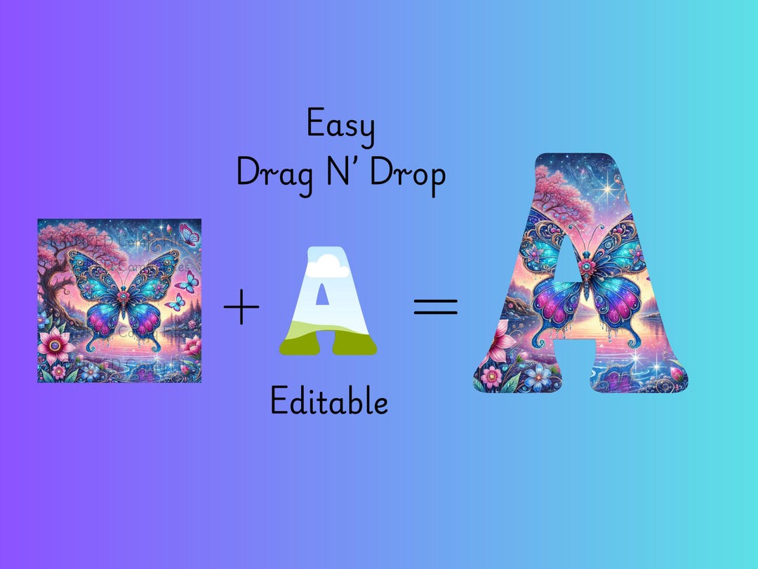Editable A to Z Letter Templates | Drag and Drop Image Letters ...
