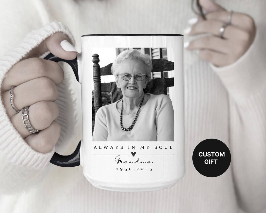 Personalized Memorial Photo Mug: Bereavement Remembrance Gift - Etsy