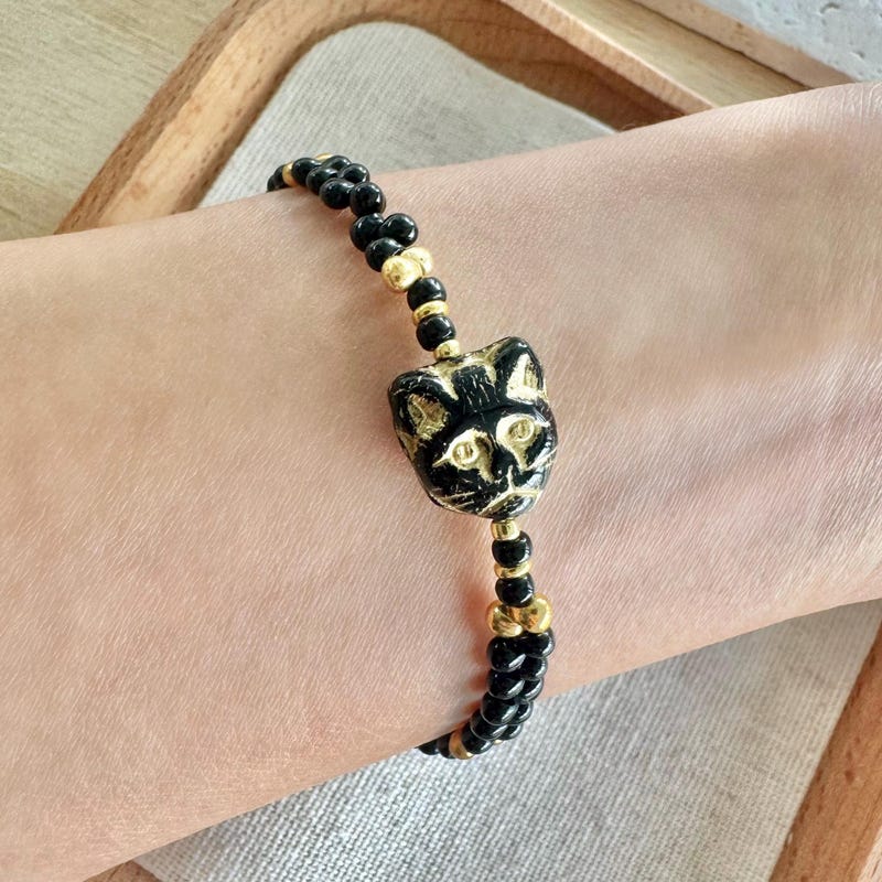 Cute Cat Bracelet - Etsy