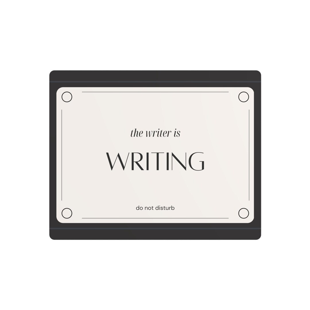 Writer at Work Metal Art Sign - - Etsy