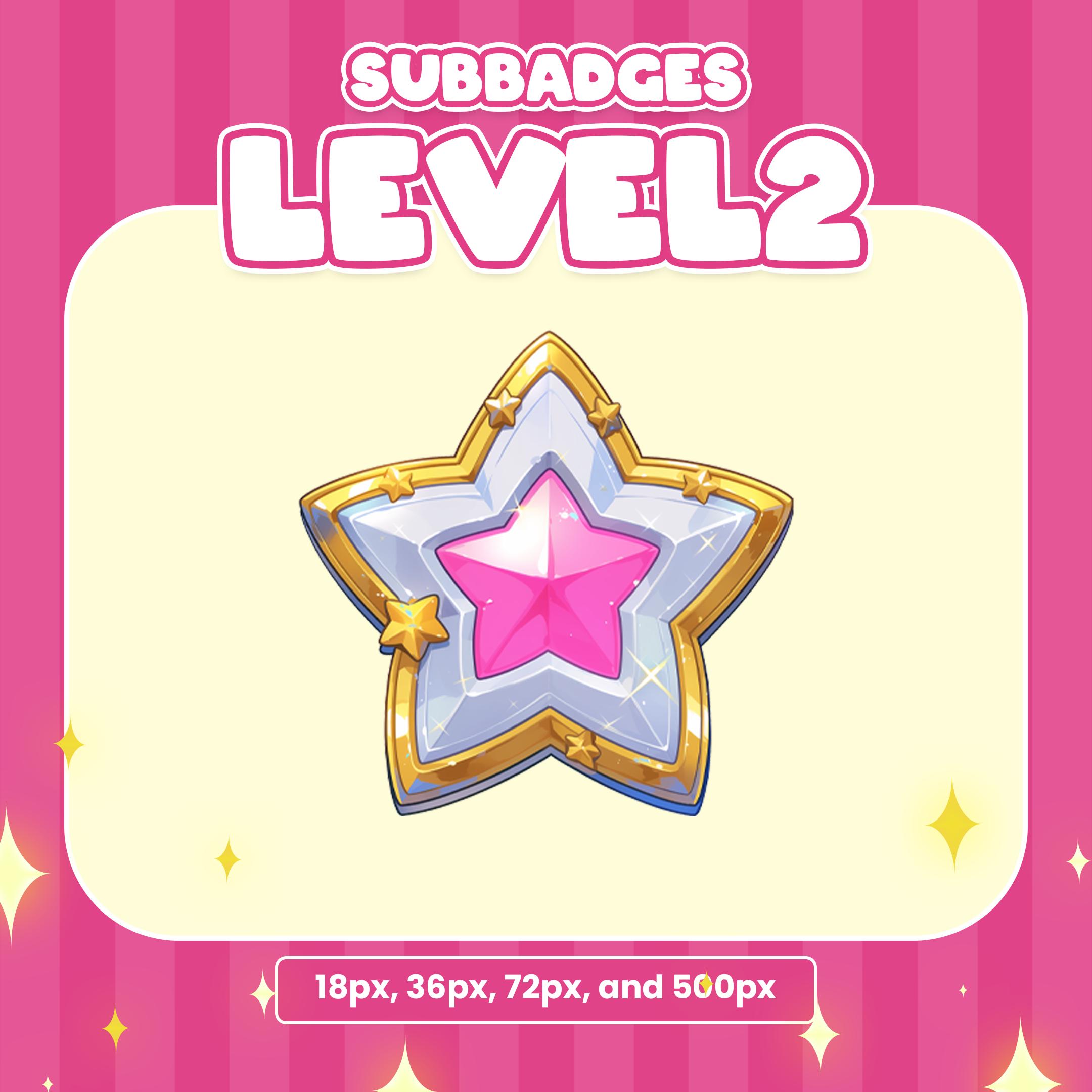 Sub Badges | Star Badges | Twitch Badges | Cute Star Badges | Bit ...