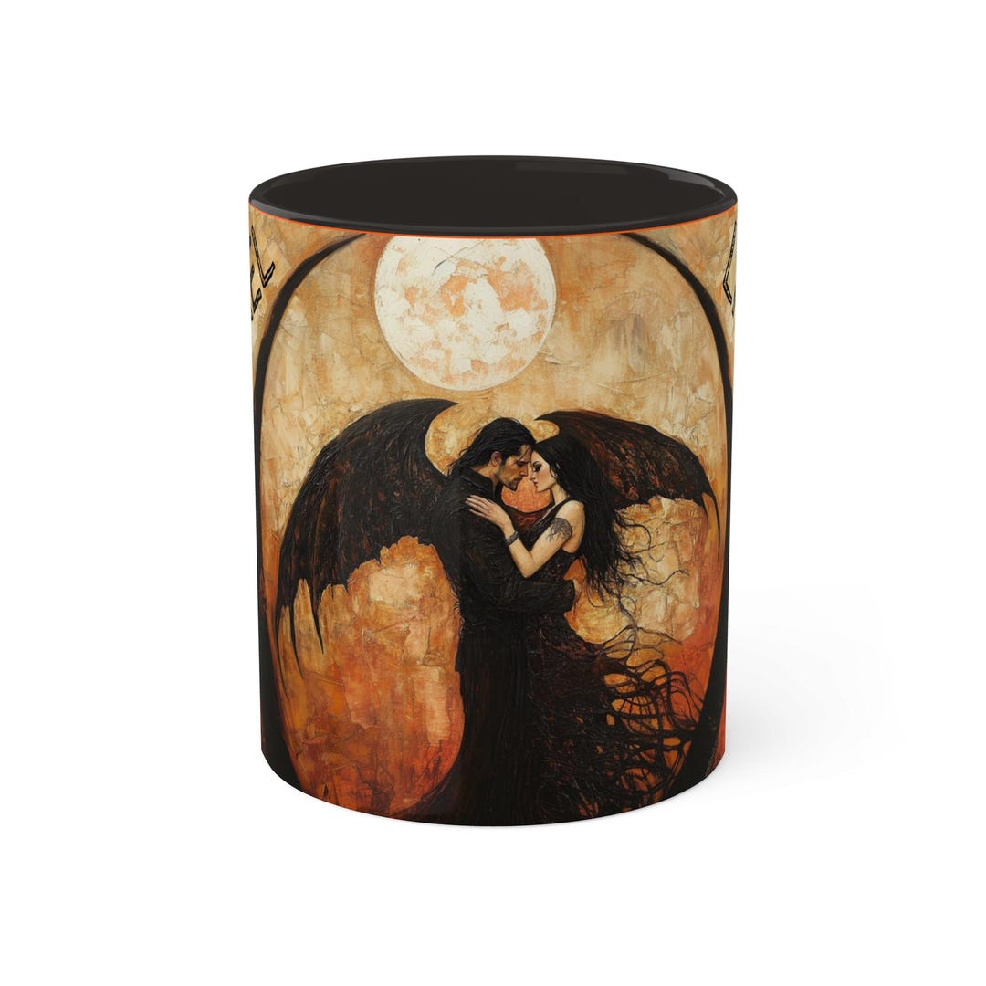 Romantic Lilith & Samael 11oz Mug, Gothic Coffee Cup, Unique Gift ...