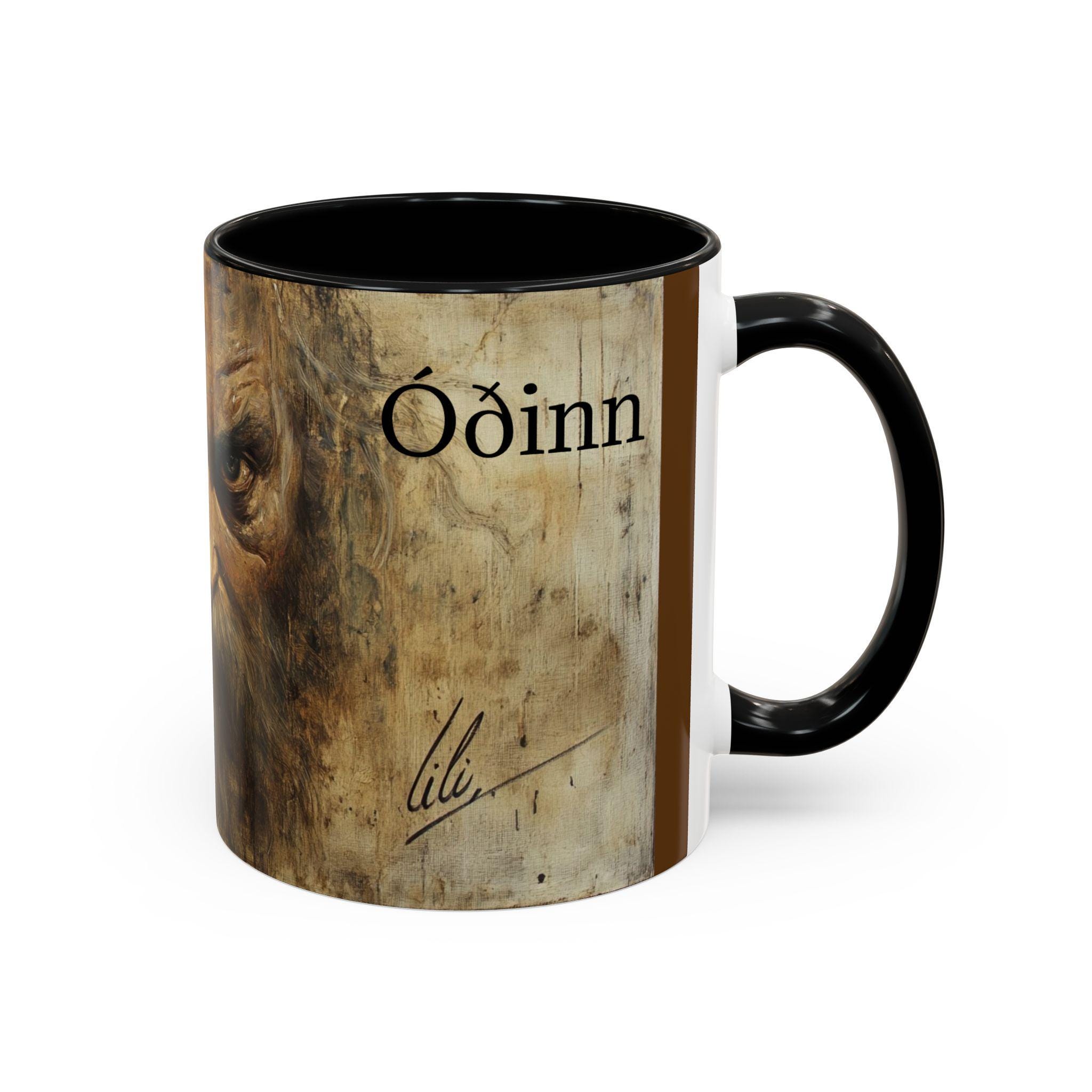 Odin Inspired Coffee Mug - Mythical Norse Design, Perfect for Gift ...