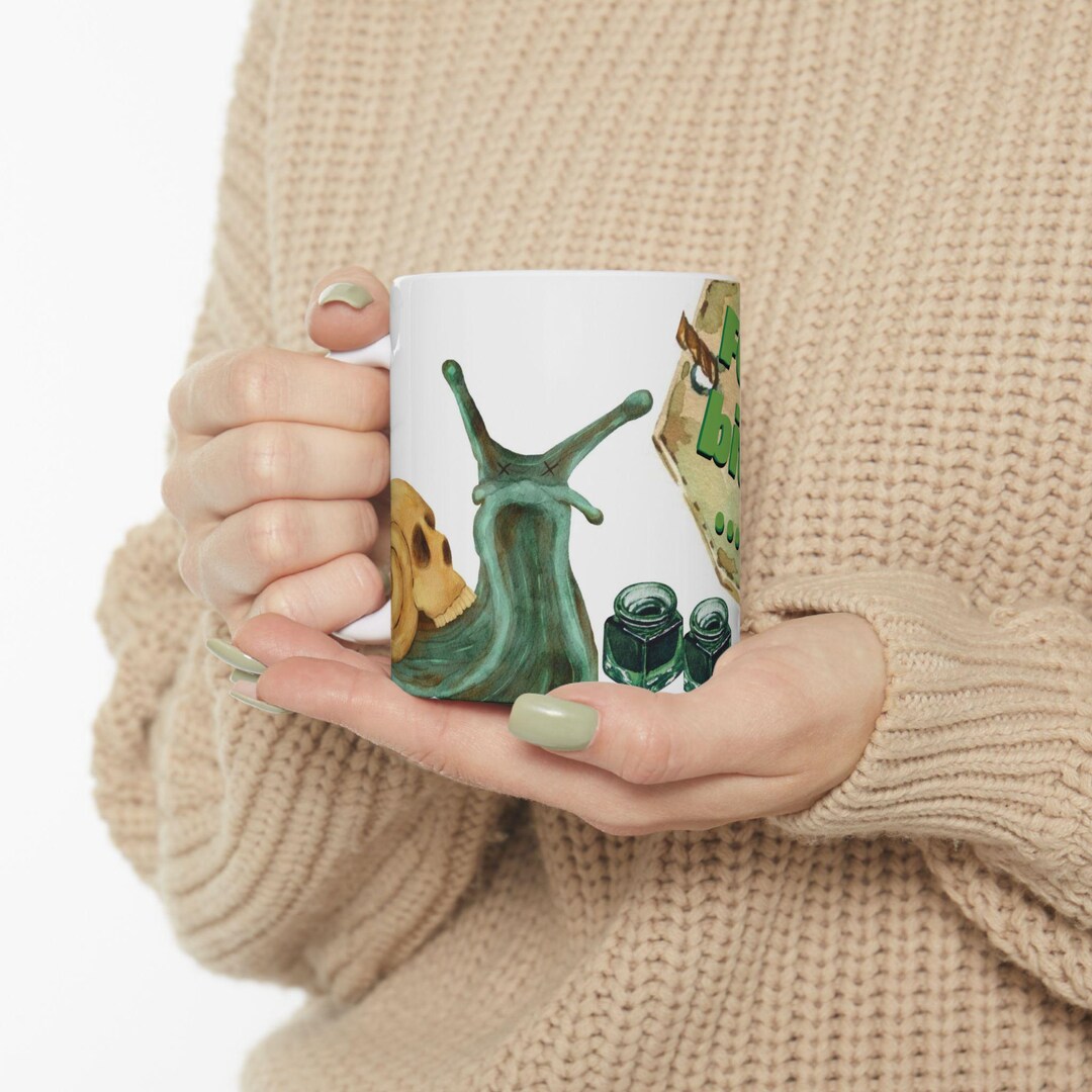 Funny Snail Ceramic Mug - "feeling a Bit Sluggish" Coffee Cup for ...