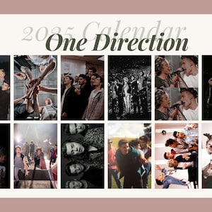 One Direction 2025 Wall Calendar - Etsy