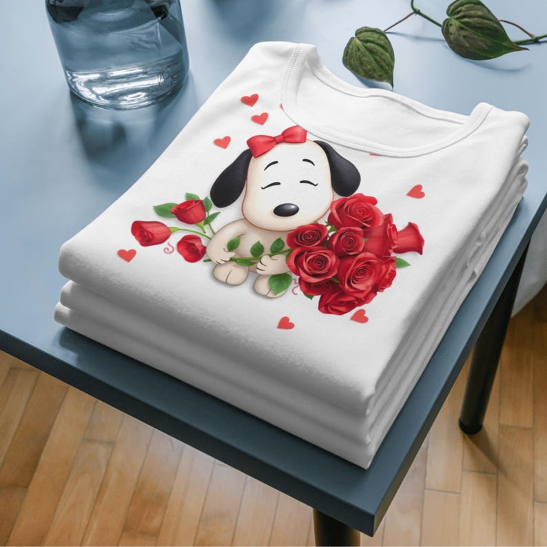 225 Romantic Snoopy Roses PNG Clipart | 1080x1080 Png JPG, Sublimation ...