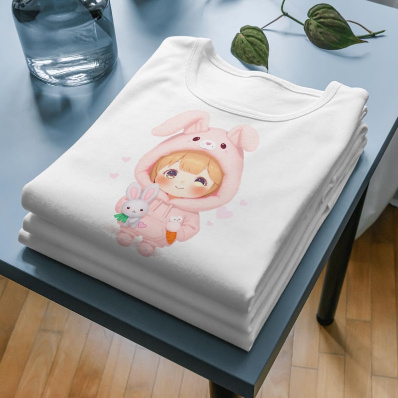 Kawaii Chibi Anime Girl Clipart Set - Instant Download for Sublimation ...