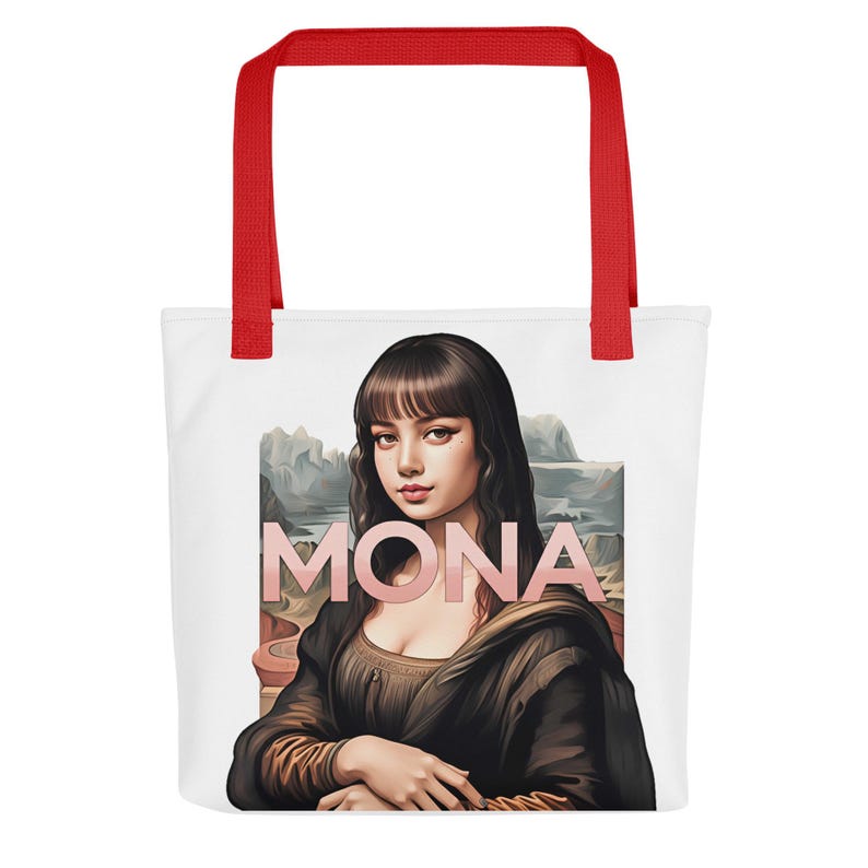 Blackpink Mona Lisa Tote Bag | Lalisa Alter Ego | Kpop Merch Lisa Rose ...