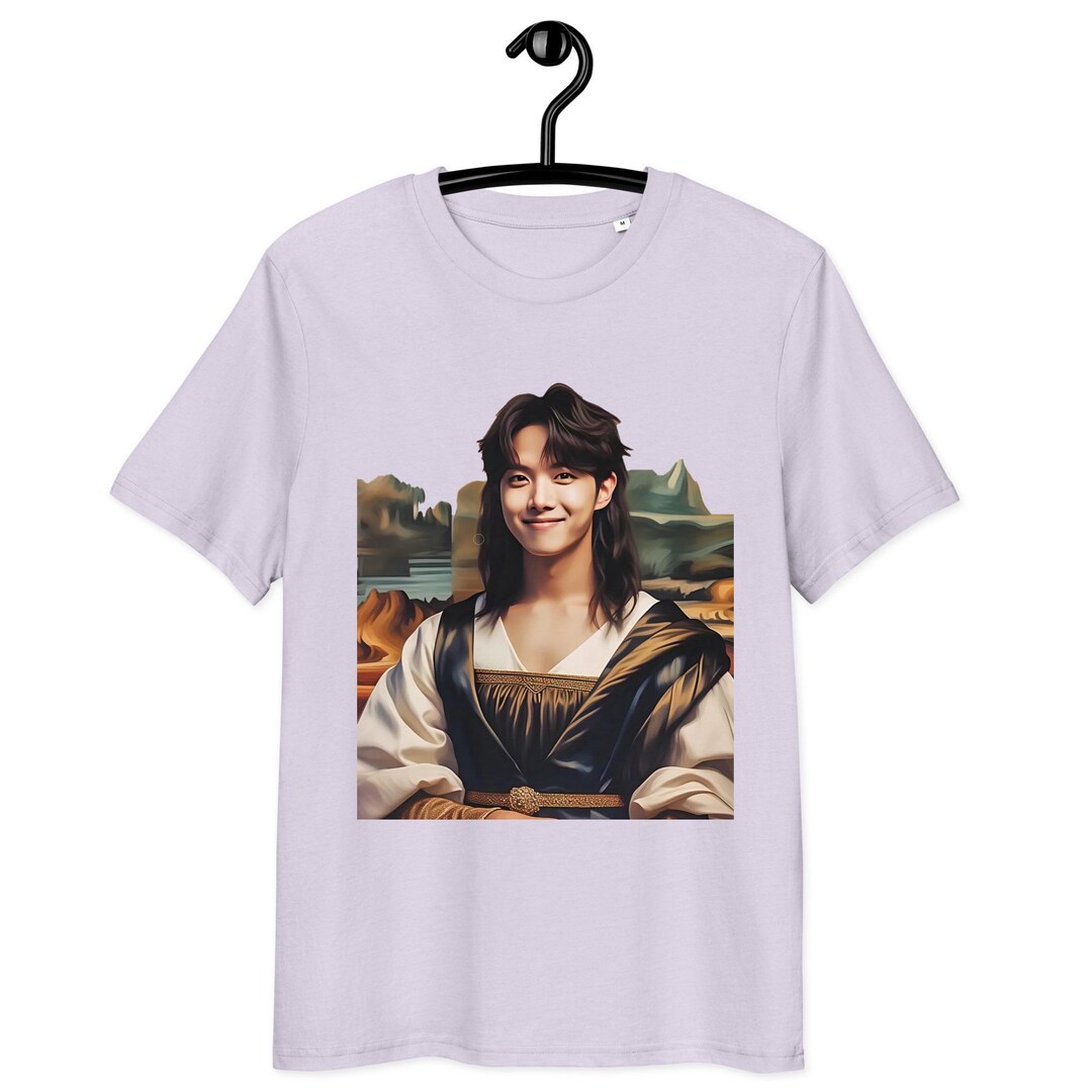 BTS J-hope Mona Lisa Merch Unisex Men Women Organic Cotton Gift T-shirt ...